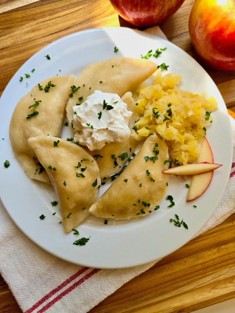 Vegan Sauerkraut Apple Pierogi - Ugly Vegan Kitchen